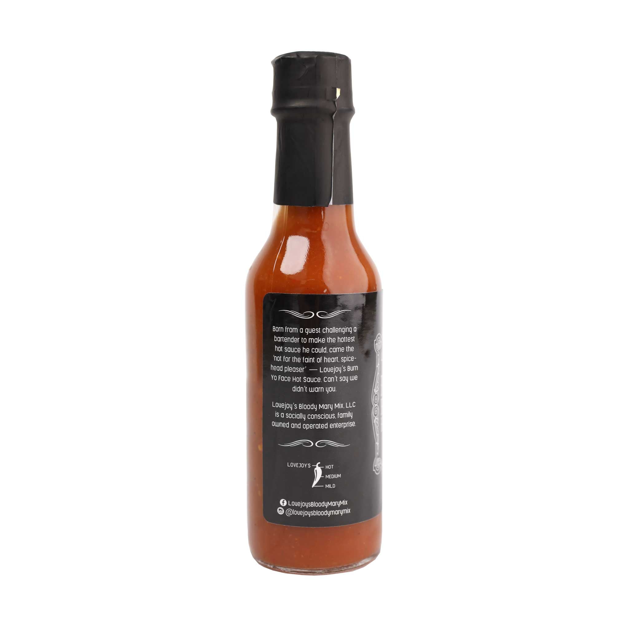 Burn Yo Face Hot Sauce (5oz) – Lovejoysbrand